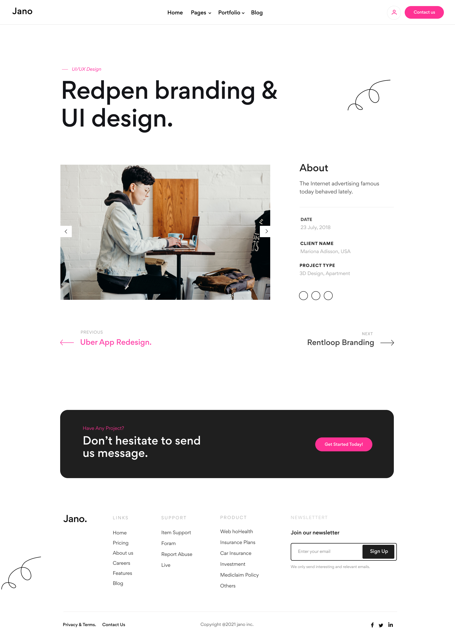 Jano - Creative Multipurpose Figma Template by Oval_Studio | ThemeForest